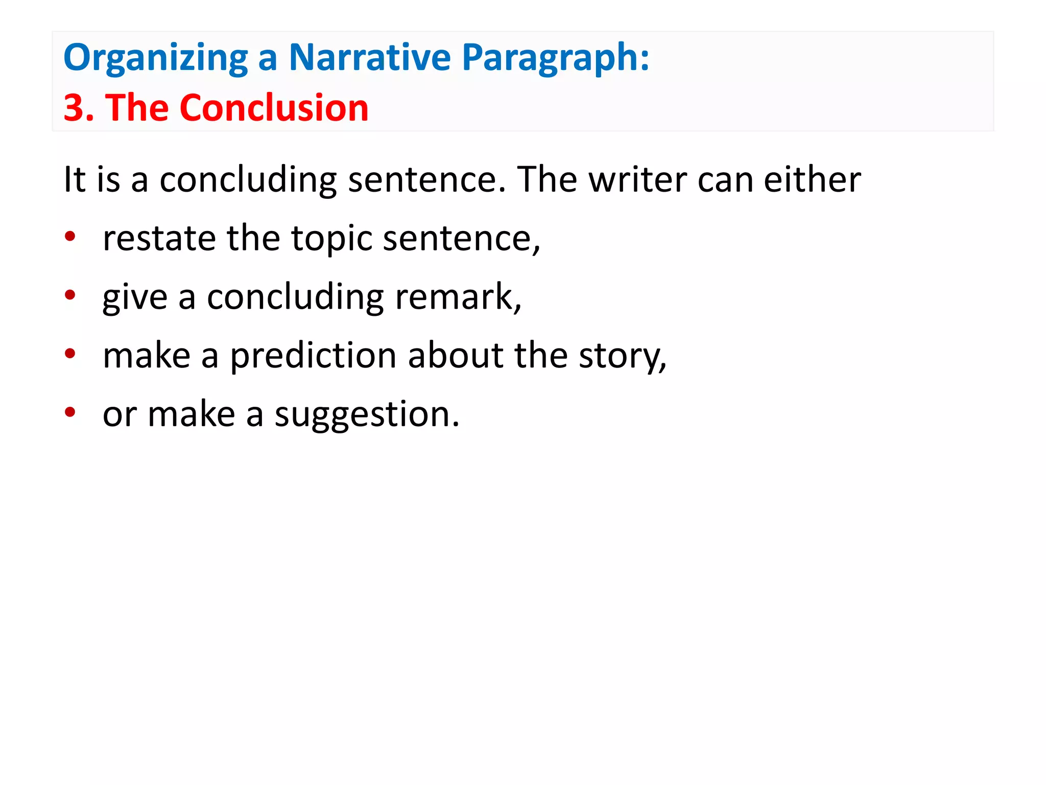 Narrative paragraph | PPTX