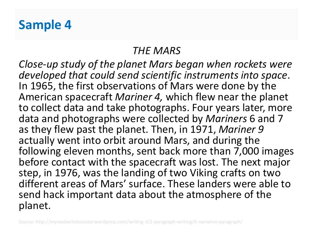 Narrative Paragraph narrative-paragraph