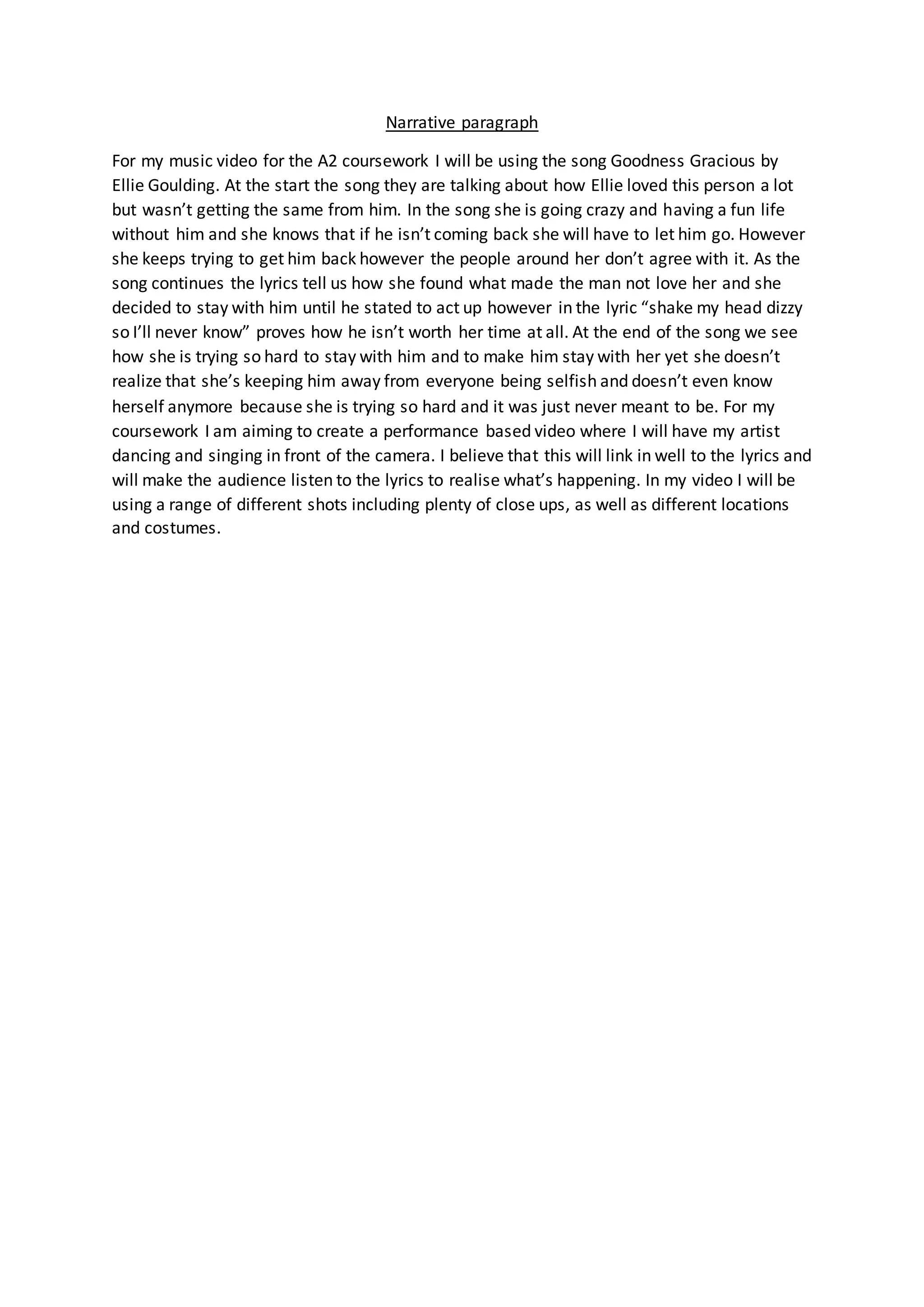 Narrative paragraph | DOCX