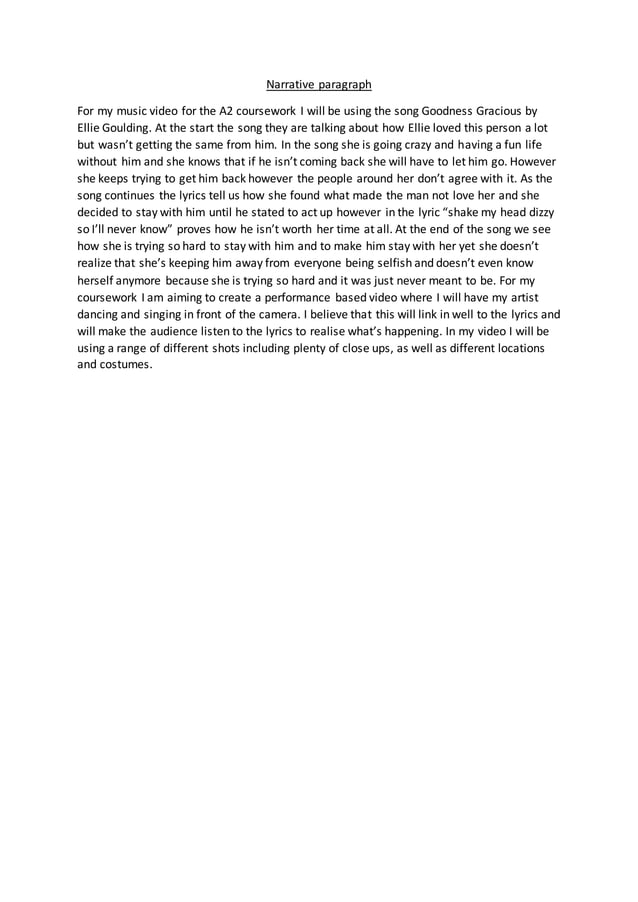 Narrative paragraph | PDF