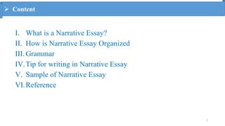 Narrative essay_lesson_Writting | PPT