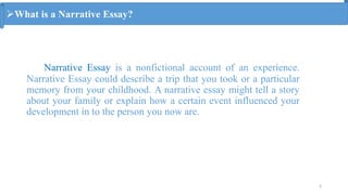 Narrative essay_lesson_Writting | PPTX