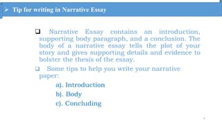 Narrative essay_lesson_Writting | PPT