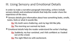 Power Point Slides on How to Write Narrative Paragraph | PPTX