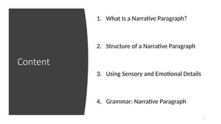 Power Point Slides on How to Write Narrative Paragraph | PPTX