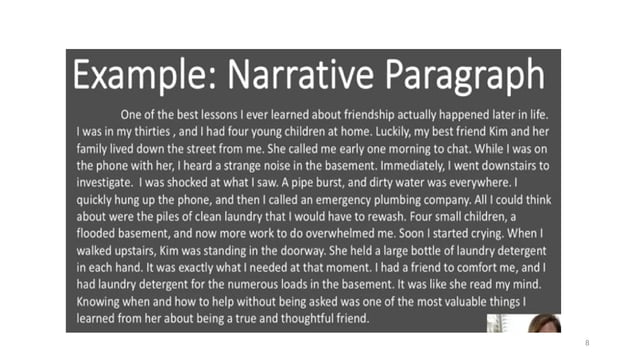 Power Point Slides on How to Write Narrative Paragraph | PPT | Free ...