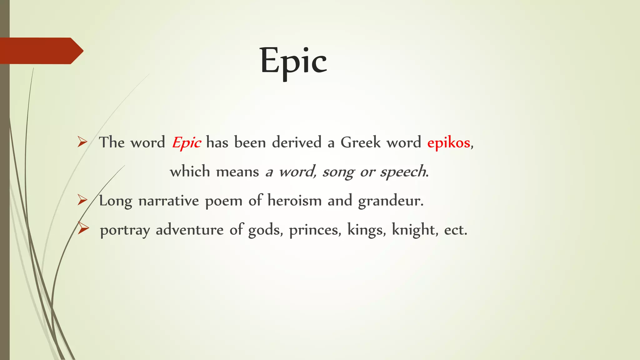 Narrative poetry | PPTX