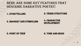 NARRATIVE POETRY. reporting this pptpptx | PPTX