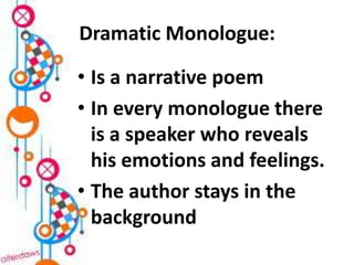 Dramatic Monologue | PPTX