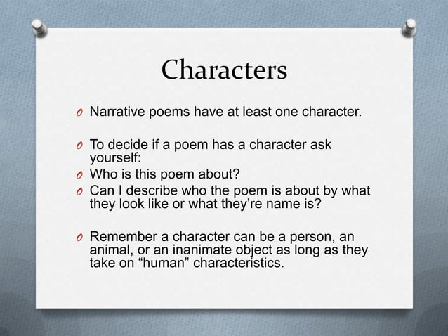 Narrative poetry black board course | PPT