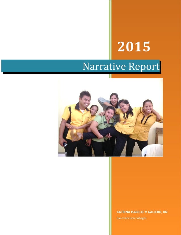 Narrative report - Practice Teaching | DOC