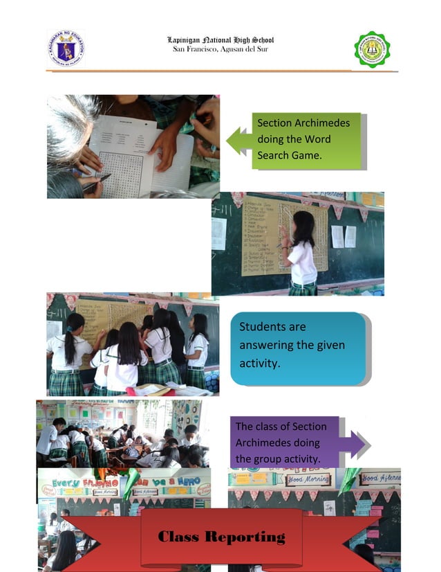 Narrative report - Practice Teaching | DOC