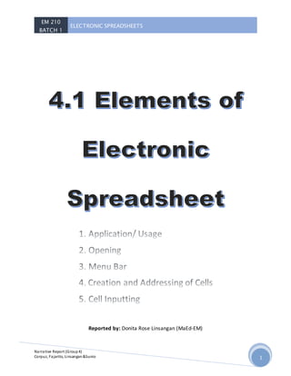 Electronic Spreadshet | PDF