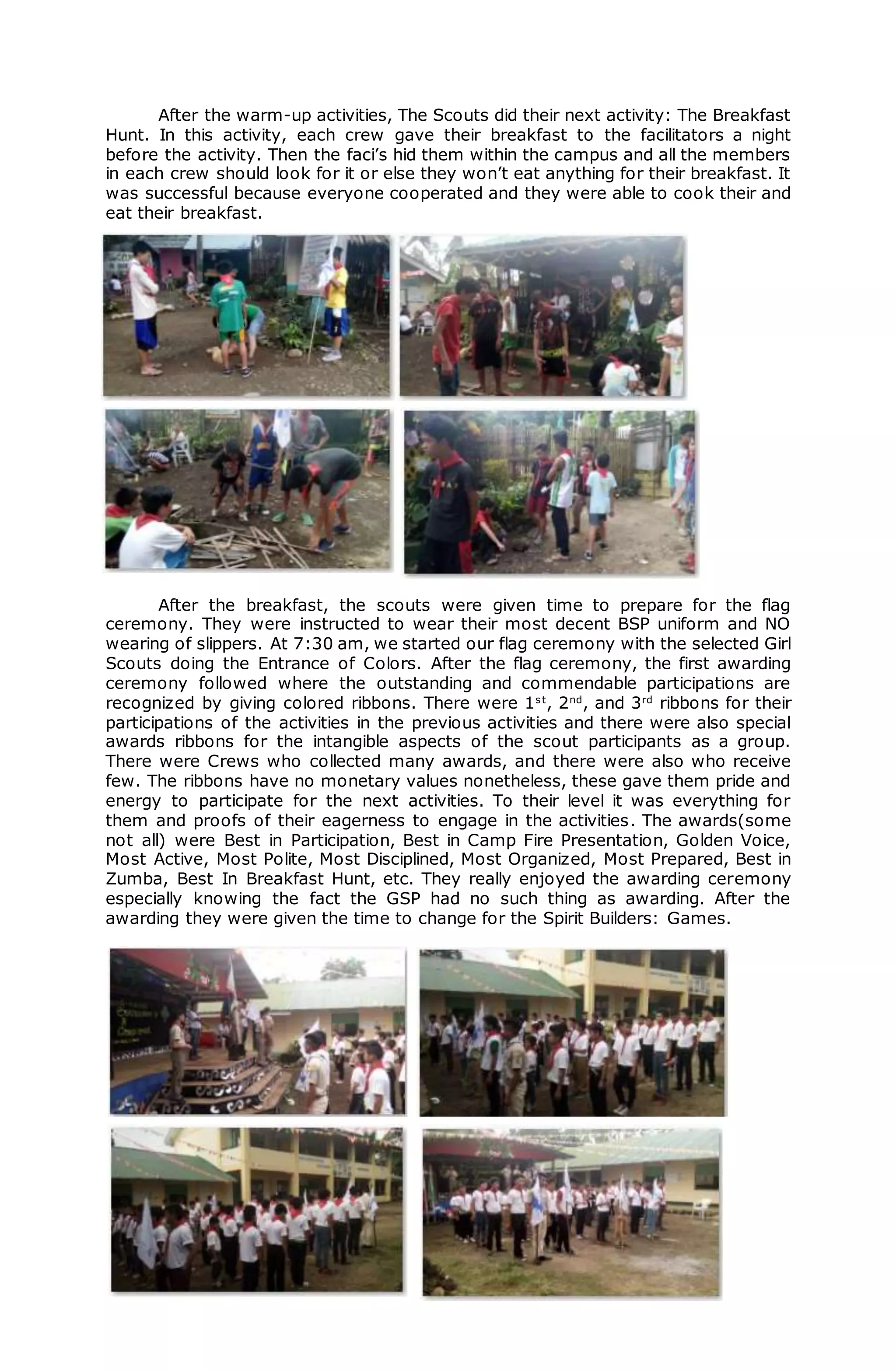 Sample Narrative Report BSP Camporal | DOCX