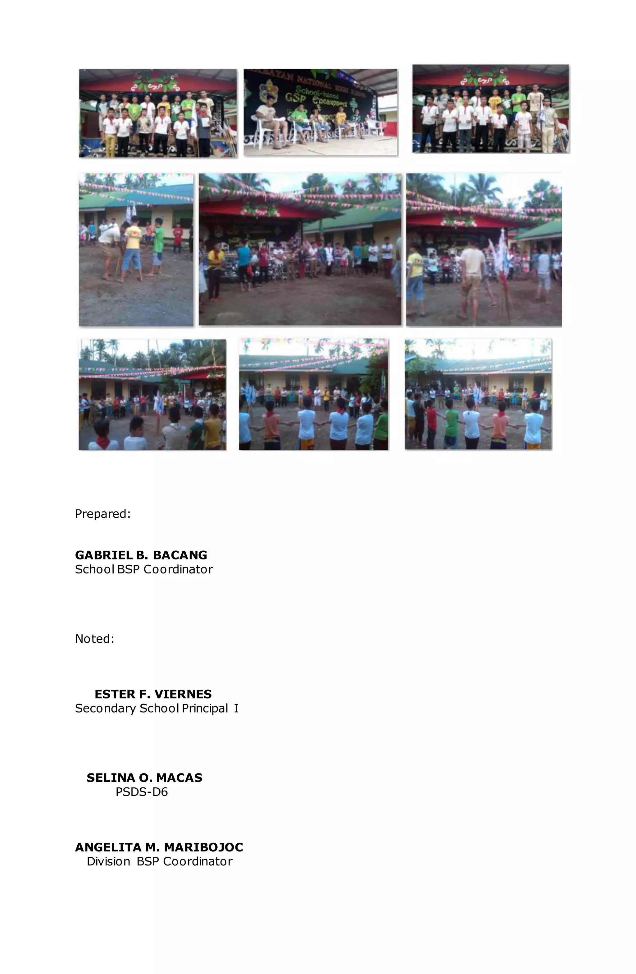 Sample Narrative Report BSP Camporal | DOCX