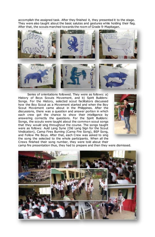 Sample Narrative Report BSP Camporal | DOCX | Stamps and Coins | Collecting