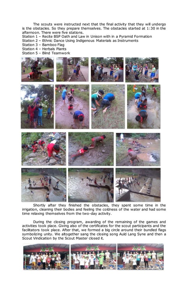 Sample Narrative Report BSP Camporal | DOCX | Stamps and Coins | Collecting