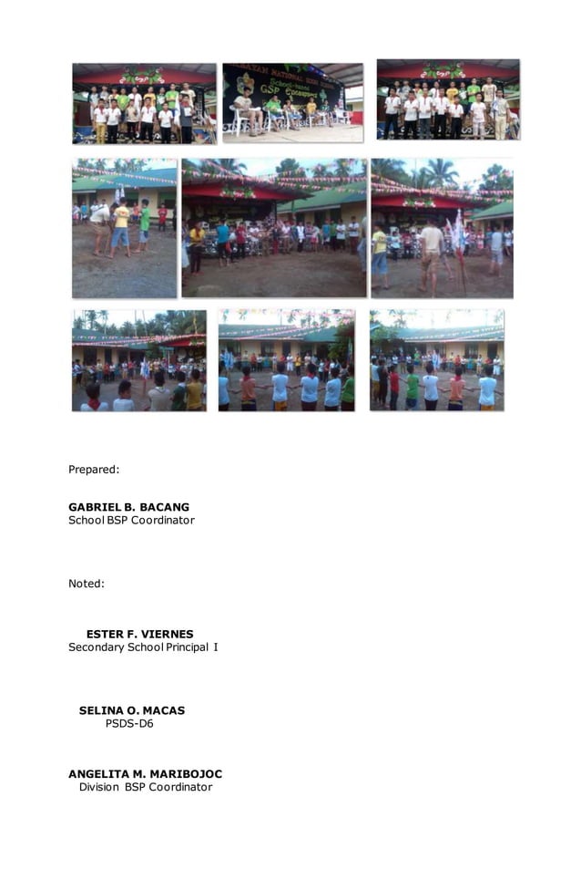 Sample Narrative Report BSP Camporal | DOCX | Stamps and Coins | Collecting