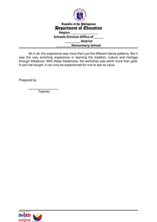 2025 Division Folkdance Workshop: Preserving Cagayan's Cultural ...