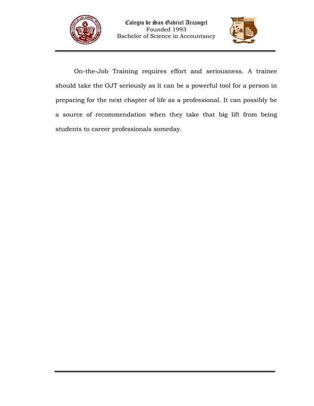 Narrative report in ojt | PDF