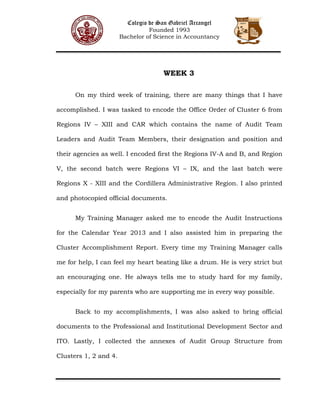 Narrative report in ojt | PDF