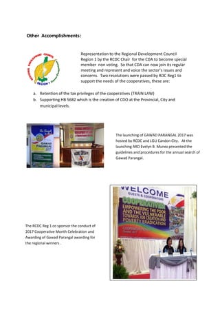 2017 Narrative Report of RCDC 1 | PDF