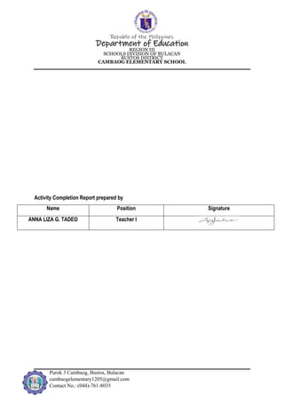 NARRATIVE REPORT ON CARD DISTRIBUTION 2023-2024.docx