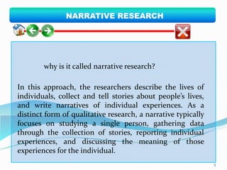 Narrative research | PPTX