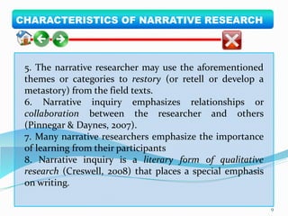 Narrative research | PPTX