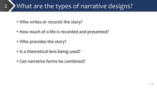 Narrative research | PPTX
