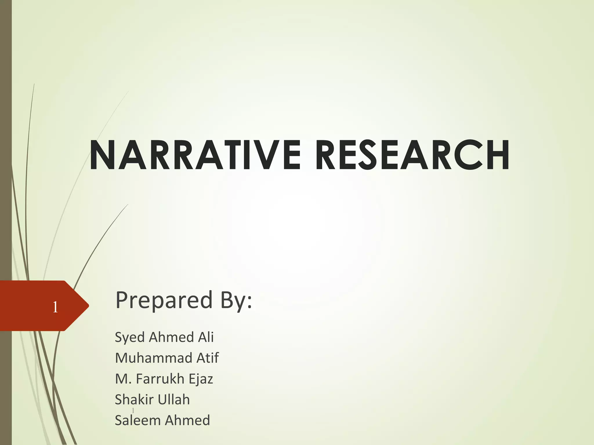 Narrative research | PPT