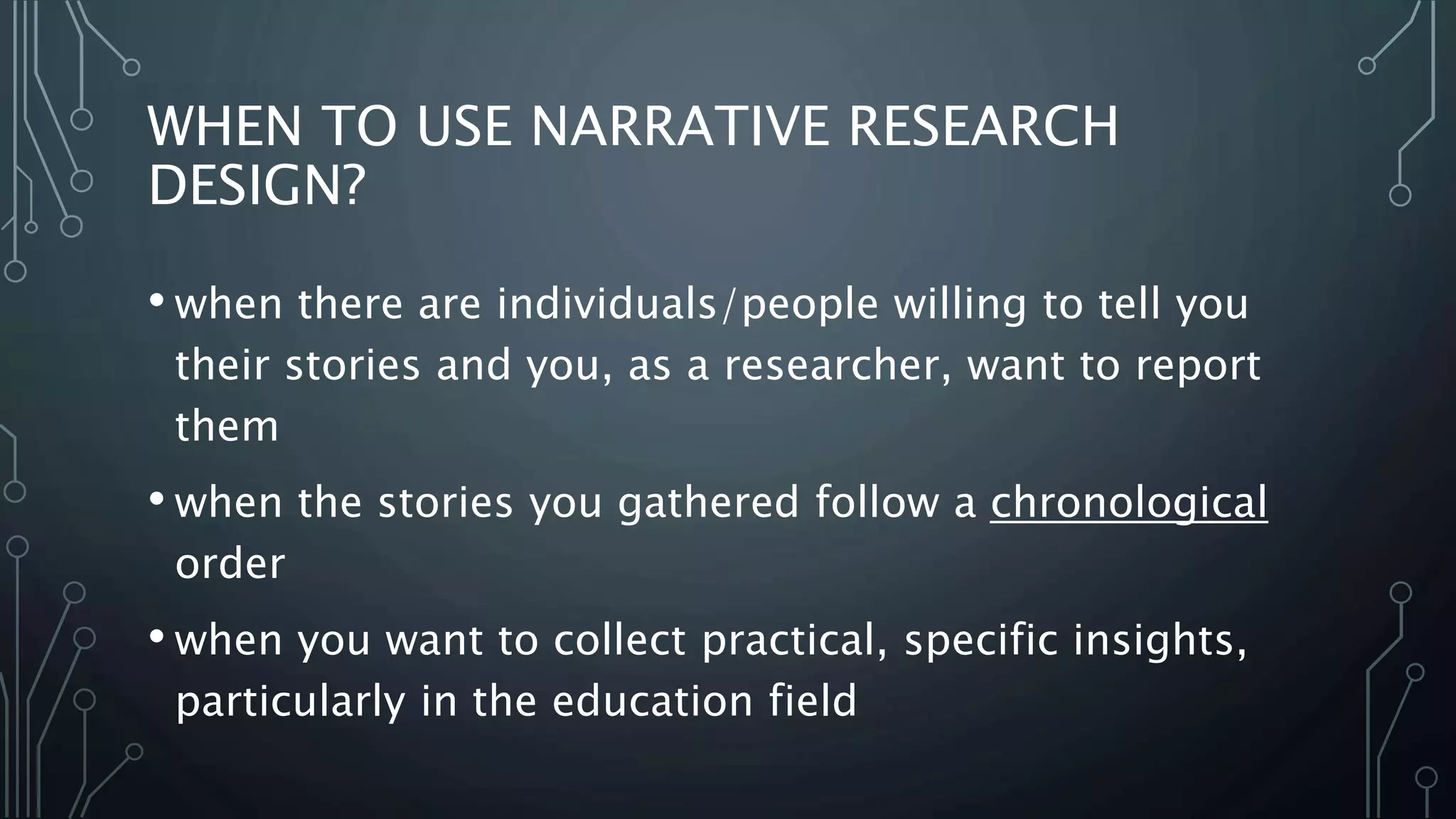 Narrative research design | PPTX