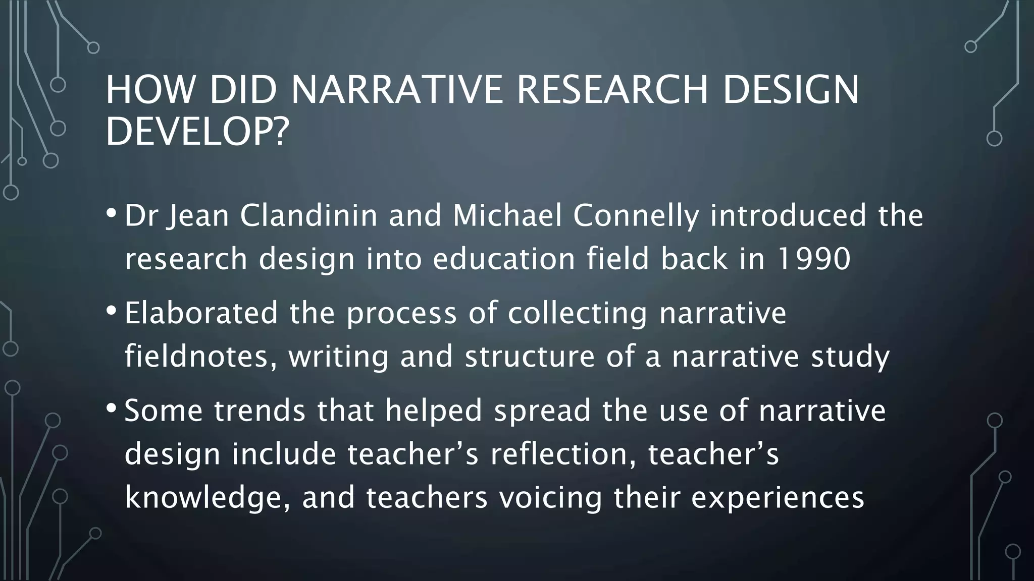 Narrative research design | PPTX