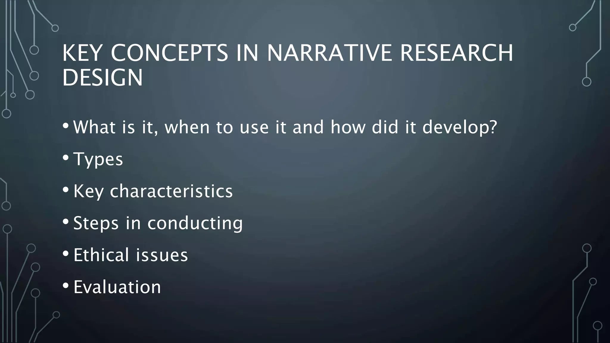 Narrative research design | PPTX