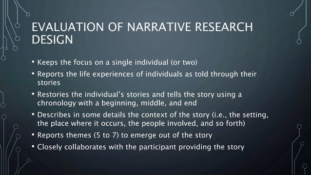 Narrative research design | PPTX