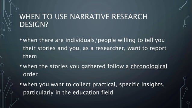 Narrative research design | PPTX