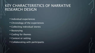 Narrative research design | PPTX