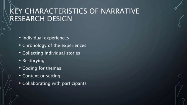 Narrative research design | PPTX