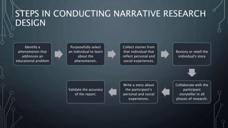 Narrative research design | PPTX