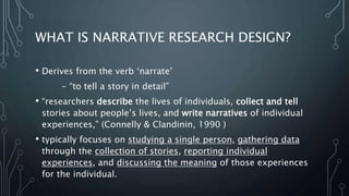 Narrative research design | PPTX