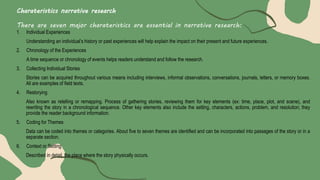 Narrative research design | PPTX