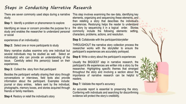 Narrative research design | PPTX
