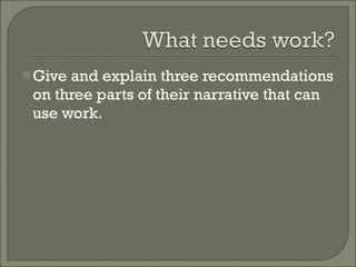 Narrative Rough Draft 1 | PPT