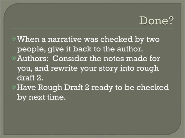 Narrative Rough Draft 1 | PPT