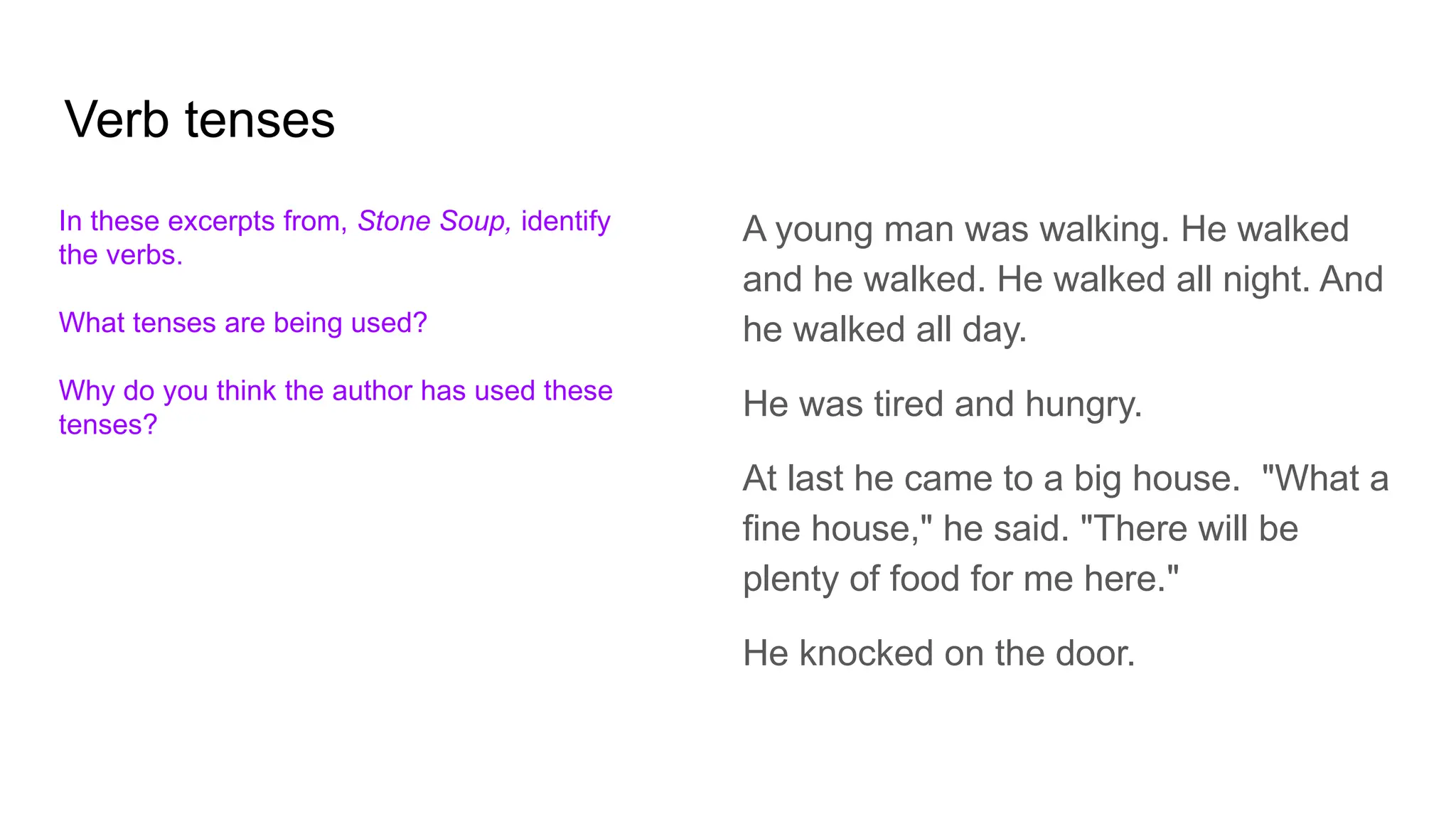 Narratives and verb tenses will be really helpful | PPTX