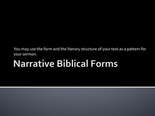 The Narrative Sermon | PPT