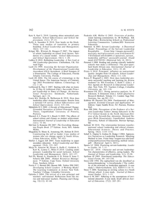 Narrative servant leadership jss 2012 | PDF