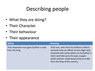 Narrative show and tell lecture | PPT