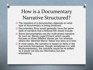 Narratives in a Documentary | PPTX
