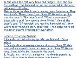 Narrative snow white (neneng al anis) | PPTX